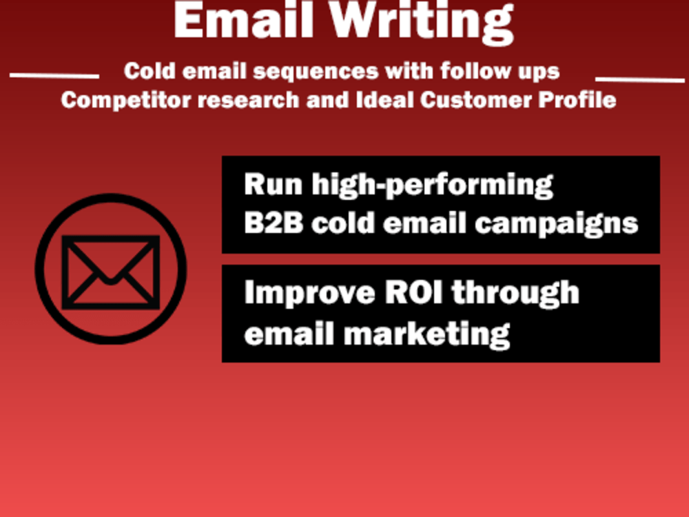Persuasive B2B cold email sequence for your cold outreach campaign | Upwork