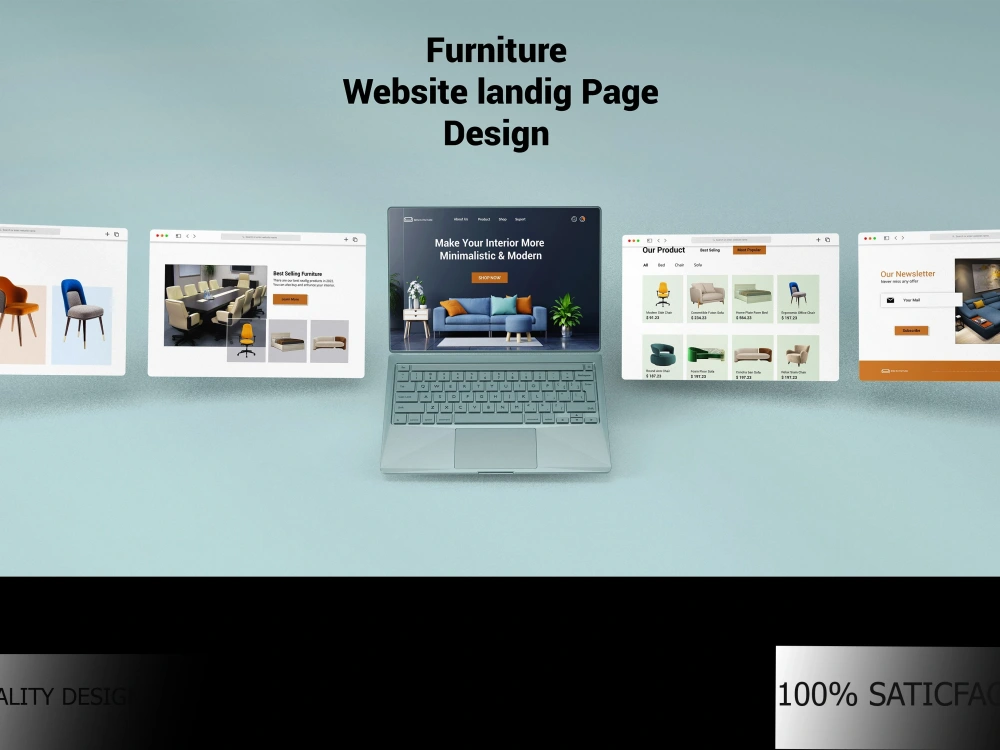 Website UI UX design and mockup in PSD or Adobe XD | Upwork