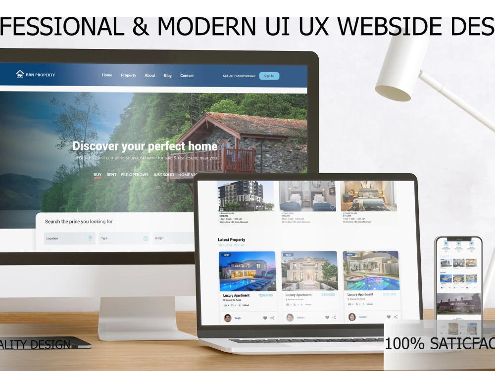 Website UI UX design and mockup in PSD or Adobe XD | Upwork