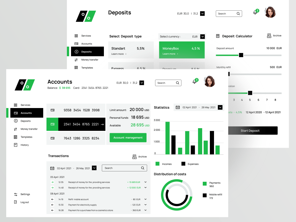 Modern, professional Web apps, Dashboard, UI/UX design, Desktop apps ...