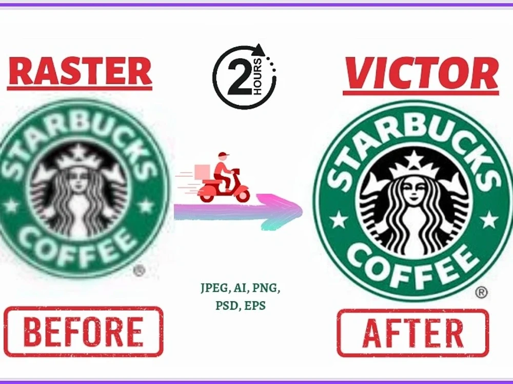 Manual perfect vector tracing, remake, recreate or real redraw logo | Upwork