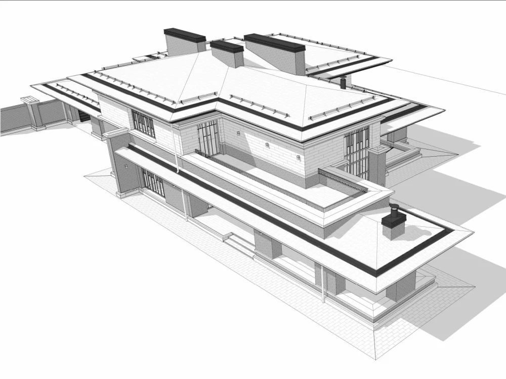 A detailed 3d model and a full set of architectural drawings. | Upwork
