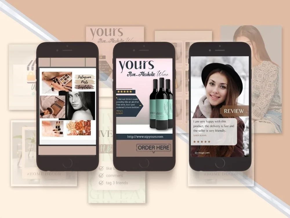 Attractive and editable Instagram post and story templates | Upwork