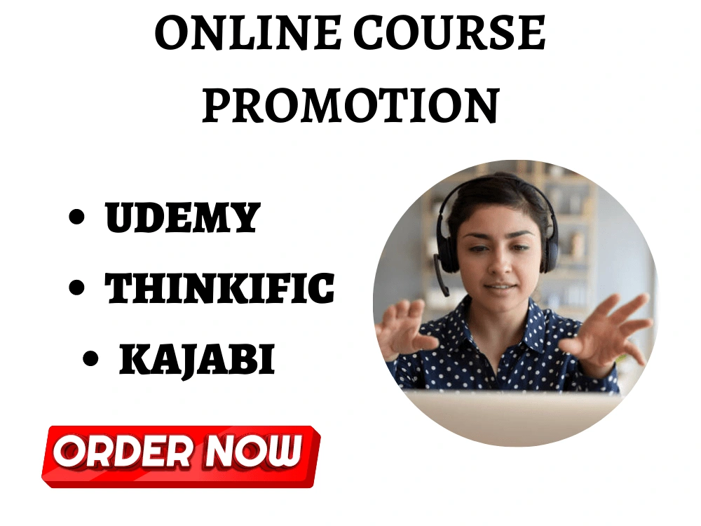 Online course promotion Kajabi, Thinkific and udemy course promotion ...