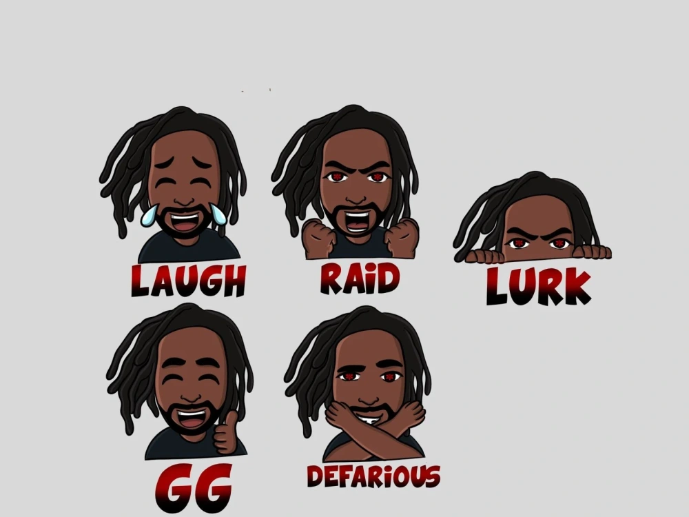 An amazing emotes and badges for your twitch streams | Upwork