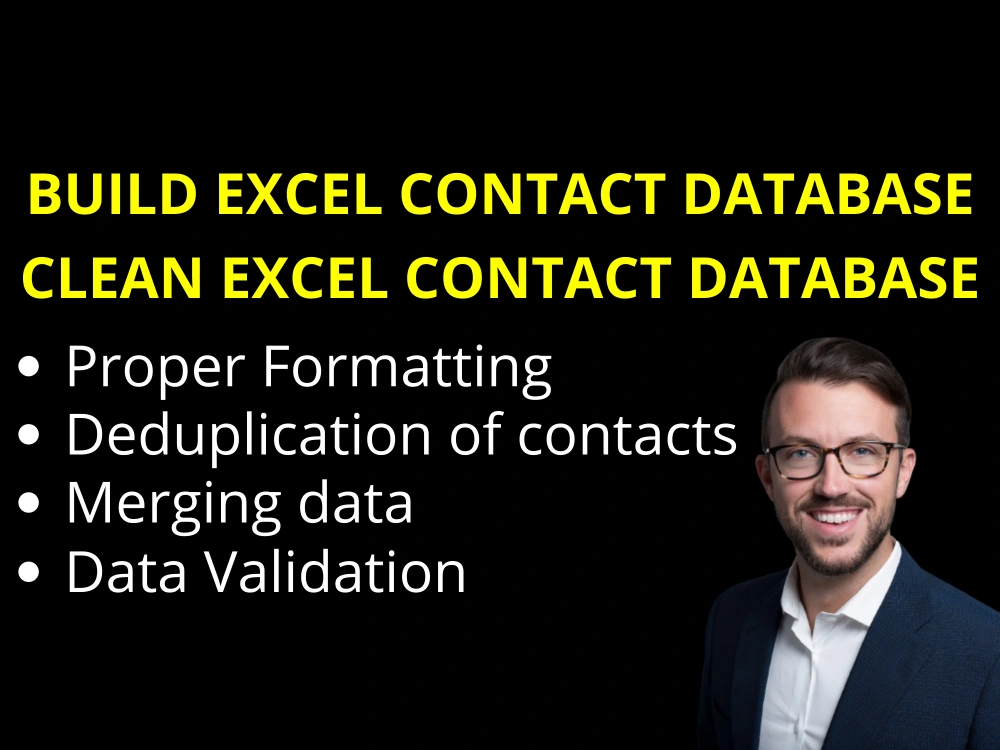 Cleaning excel database, data cleansing, excel list cleansing | Upwork