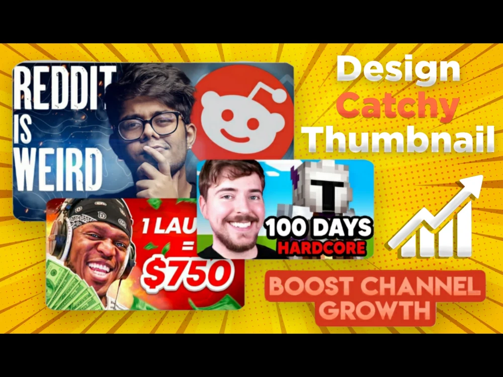 Unique & catchy thumbnail for youtube video | Upwork