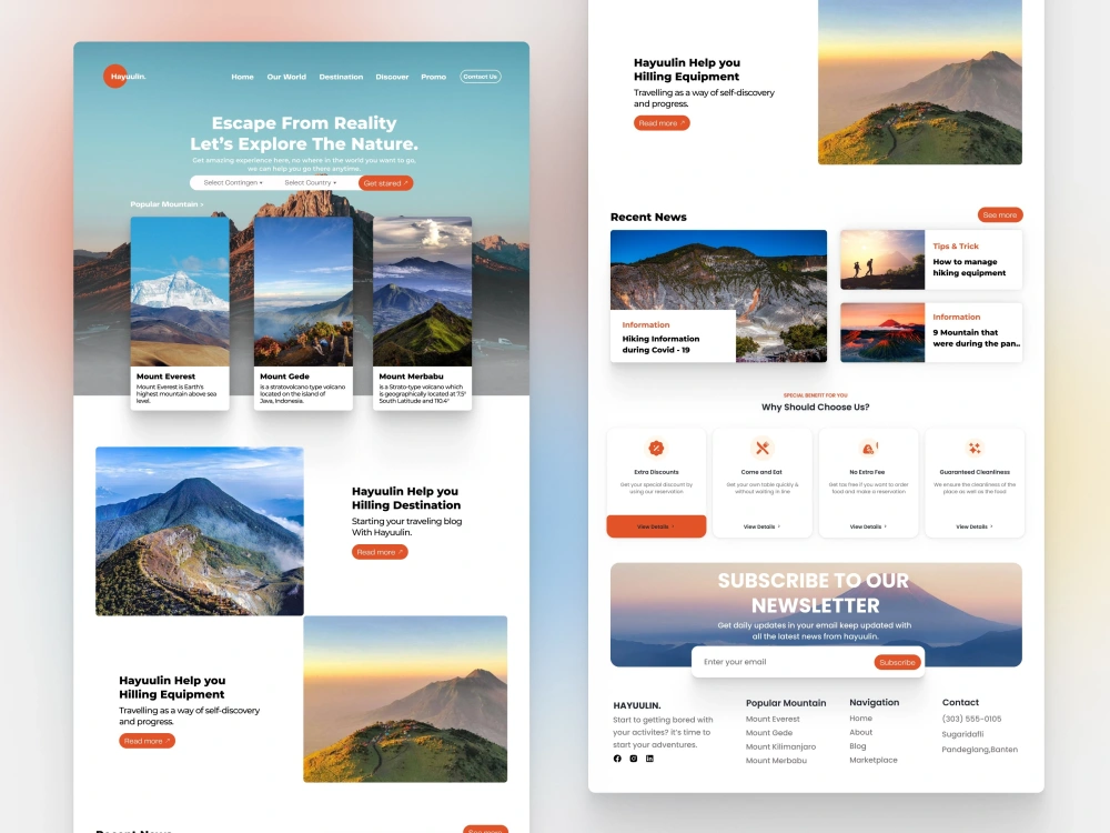 Beautiful landing page for your business | Upwork