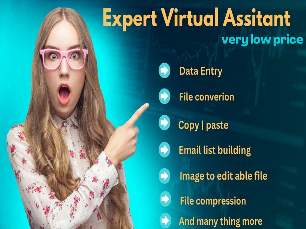 An expert Virtual assistant and data entry Professional at very low ...