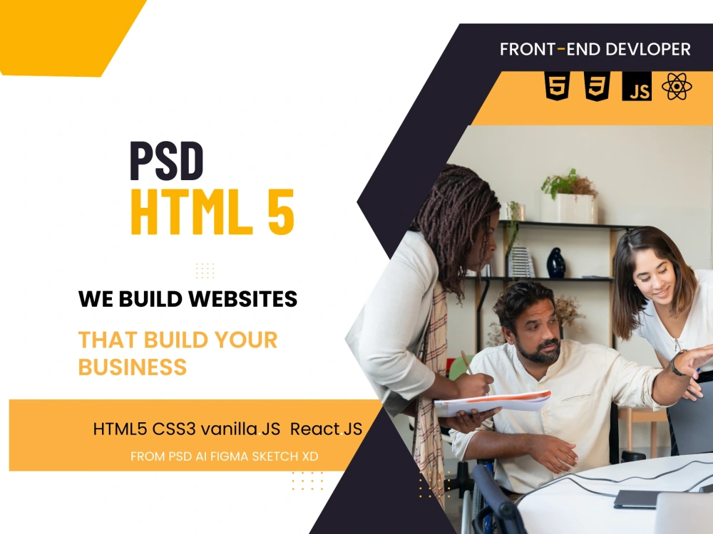 Responsive HTML website from PSD: XD,figma,AI | Upwork