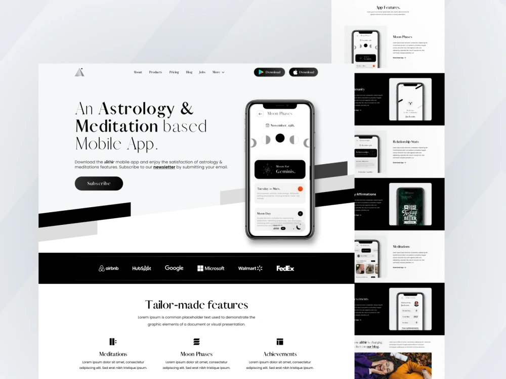 Modern & Responsive Landing Page Website UI design | Figma | XD | Upwork