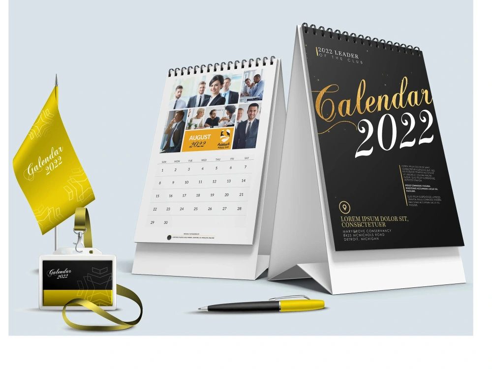A modern unique print ready desk calendar design | Upwork