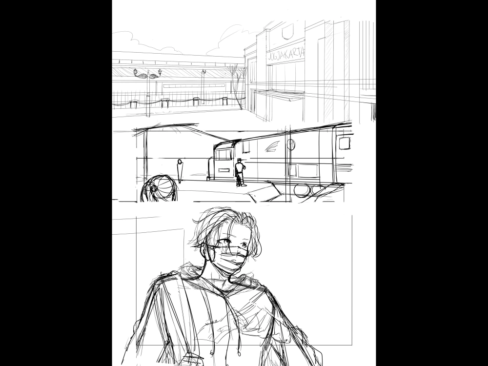 One manga page of your story in A4 canvas | Upwork