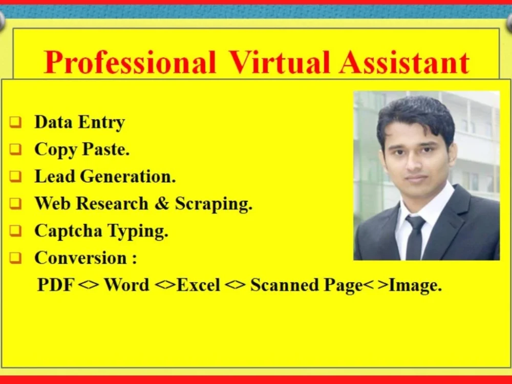 The best virtual assistant for data entry, web search, & lead generation | Upwork