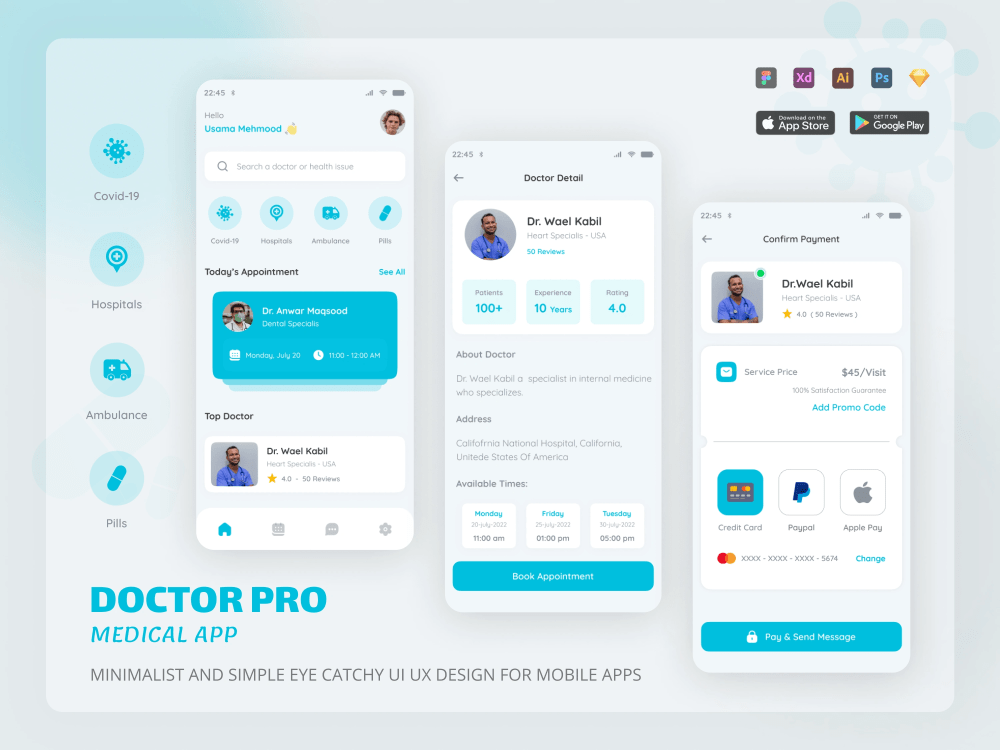 Minimalist Ui Ux Design For Android And Ios Wireframe And Prototype