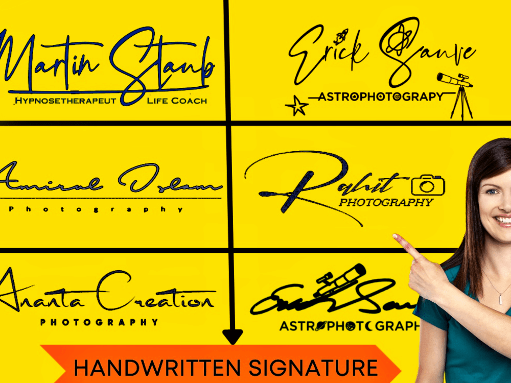 Scripted, cursive, hand lettering, handwriting signature logo | Upwork