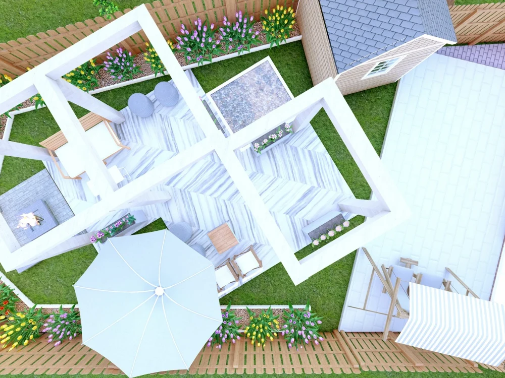 The architectural landscape design 3d model and render | Upwork