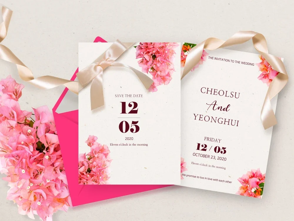 A beautiful invitation card for a wedding, baby & kids, party, or ...