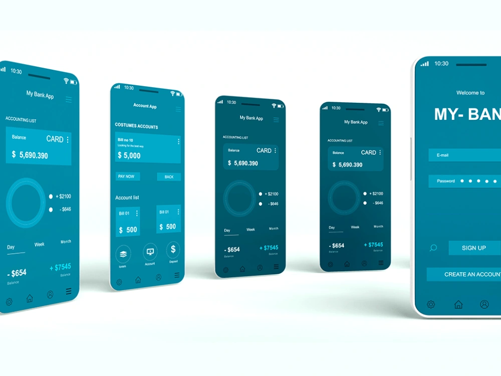Attractive modern and clean mobile android ios and web app ui ux design ...