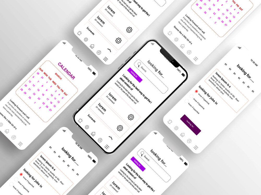 Attractive modern and clean mobile android ios and web app ui ux design | Upwork