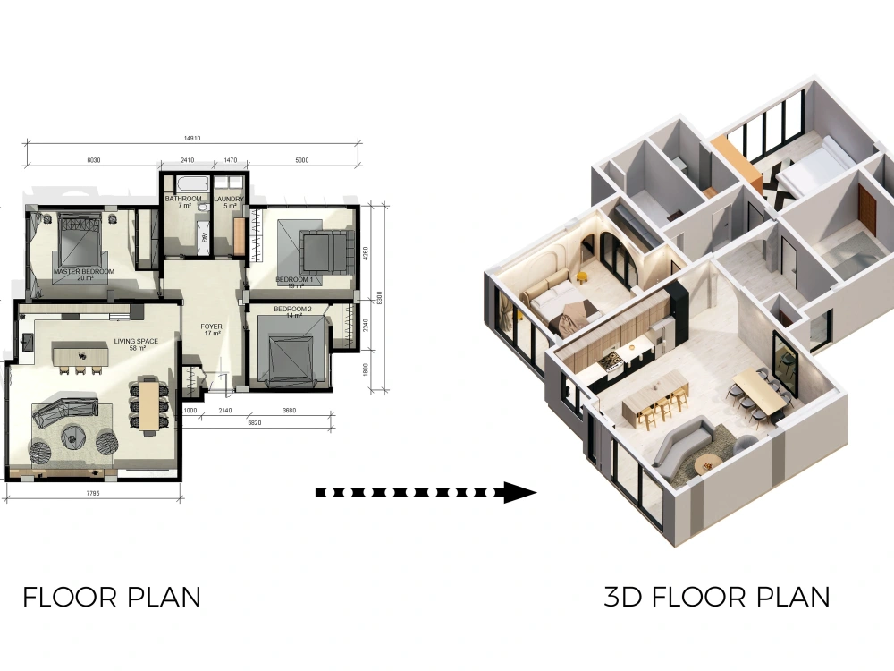 3D modeling for your architectural/Interior project | Upwork