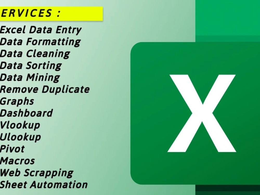 Excel data entry, spreadsheet automation and conversion PDF to Word / Excel | Upwork