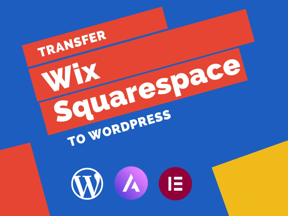 Convert, transfer, clone squarespace to wordpress website within 24 hours | Upwork
