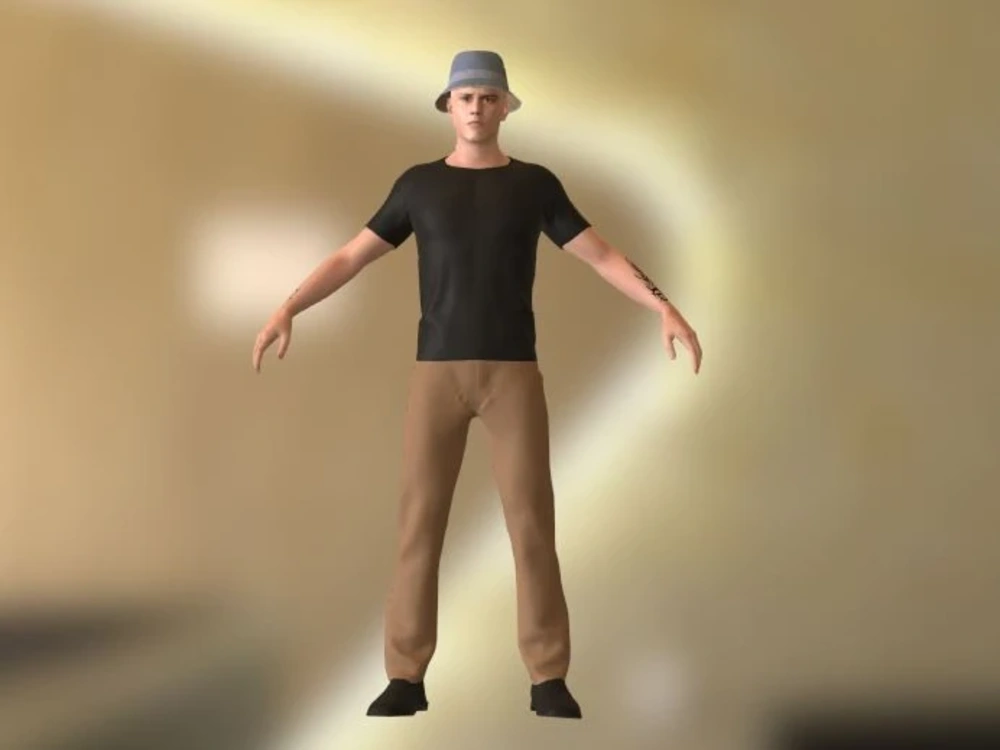 A realistic 3D human character model with rigging | Upwork