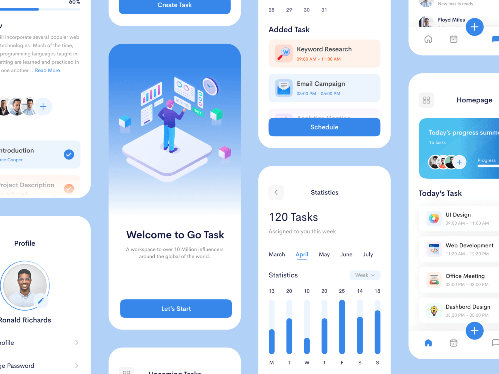 Mobile app ui ux design or app ui design using figma | Upwork