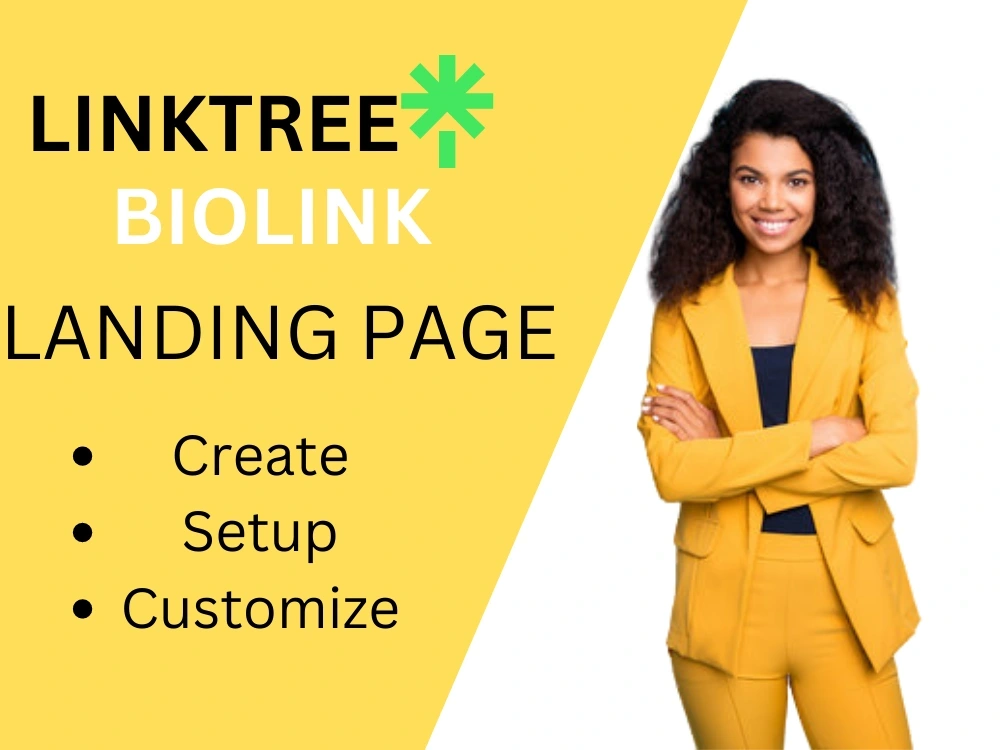 A bio link setup and a compelling linktree landing page for your ...