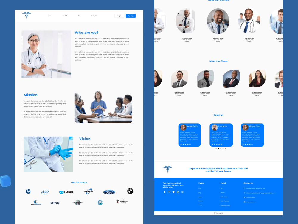 A complete website UI/UX Design for Healthcare and Wellness Industry ...
