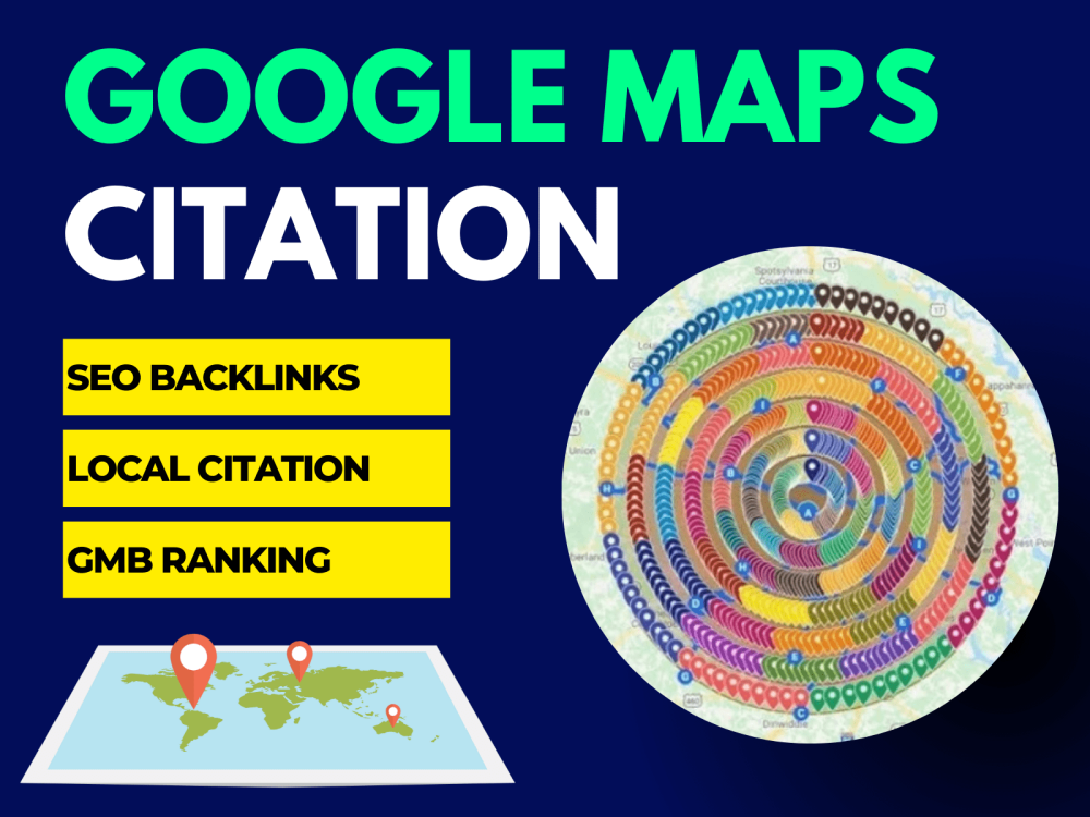 1000 google maps citations for gmb ranking and local SEO | Upwork