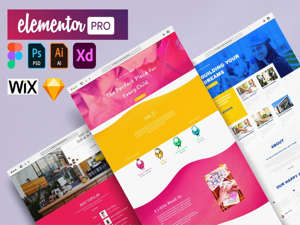 Figma, PSD, AI, XD, Wix to WordPress or clone website using Elementor pro | Upwork