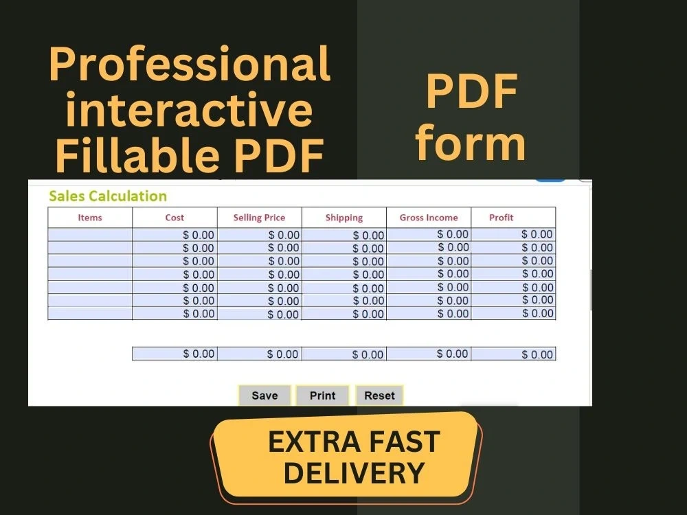 A professional fillable PDF form for getting info from clients | Upwork