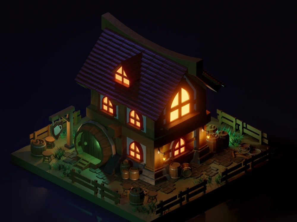 Beautiful low poly 3d model diorama scenes | Upwork