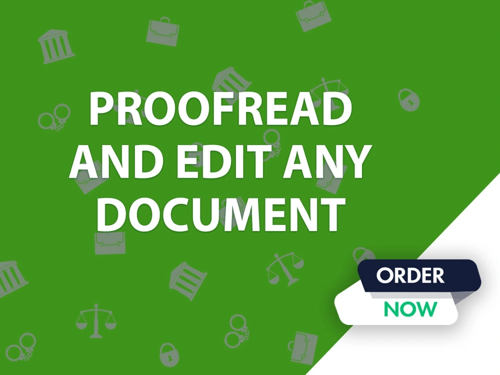 Proofreading of any legal document contract agreement | Upwork