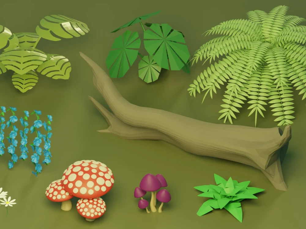 Beautiful low poly objects for dioramas and games | Upwork