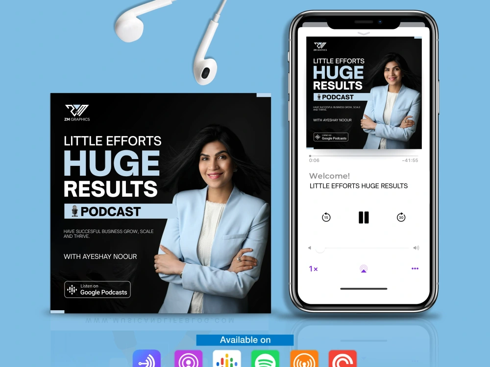 A professional podcast cover art and itunes podcast logo | Upwork