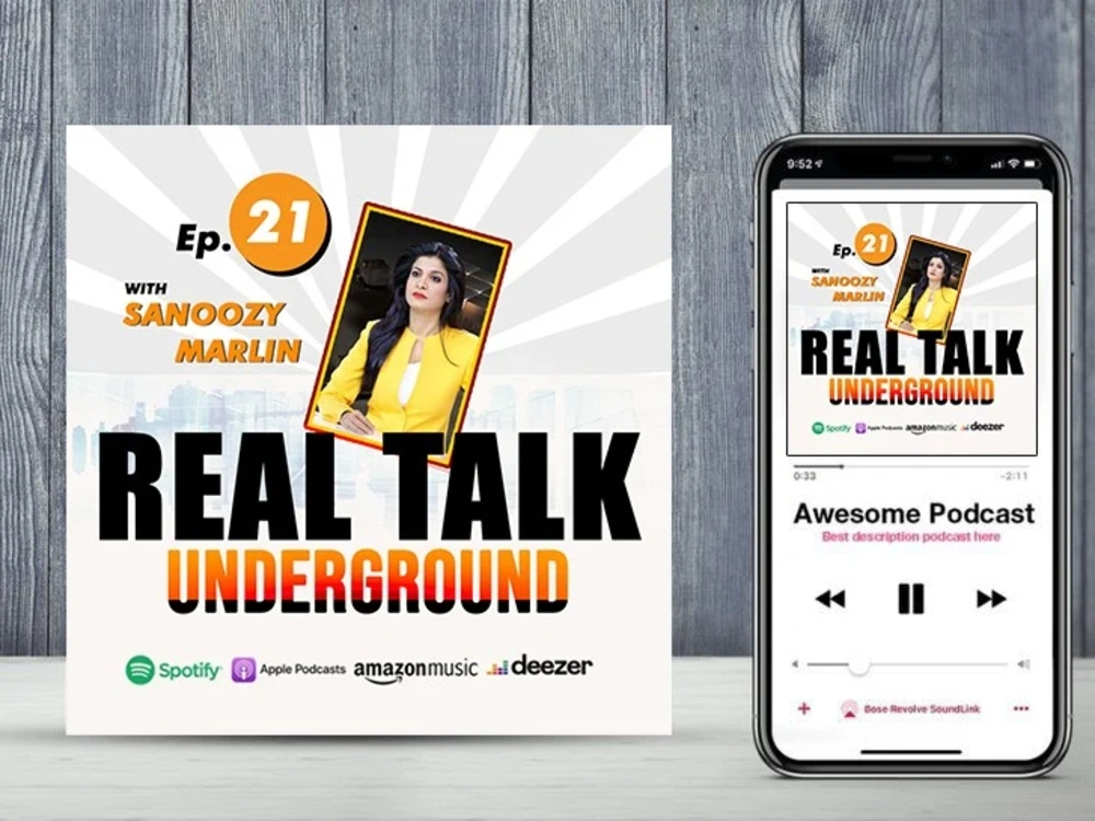 A professional podcast cover art and itunes podcast logo | Upwork