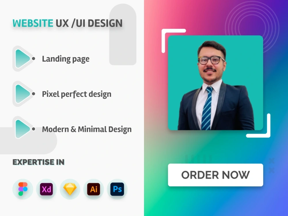 Responsive Website UX/UI Design|Web UI|Landing Page|Prototype in Figma, XD | Upwork