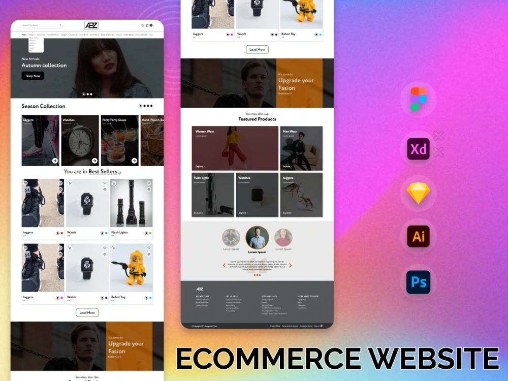 Responsive Website UX/UI Design|Web UI|Landing Page|Prototype in Figma, XD | Upwork