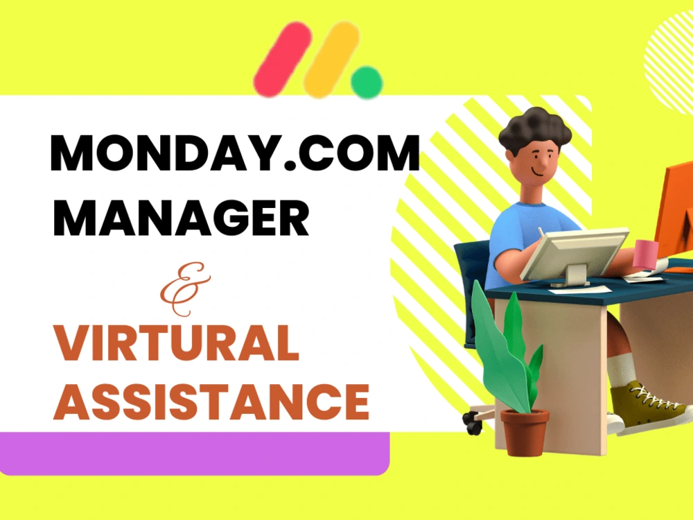 Monday workspace, monday project management, virtual assistant manager ...