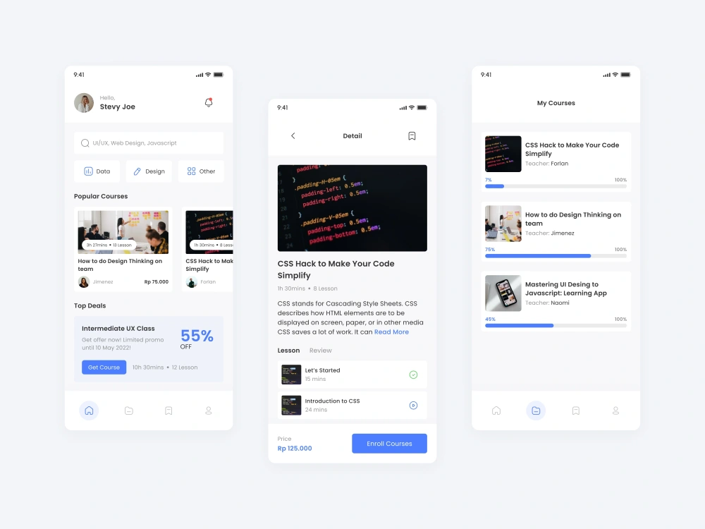 Clean UI Design for Mobile App | Upwork
