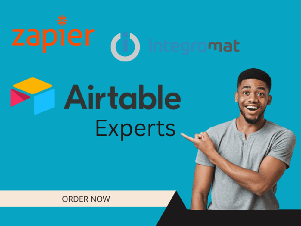 Airtable Set Up With Workflow Automation Softr Webapp Integromat Zapier Upwork