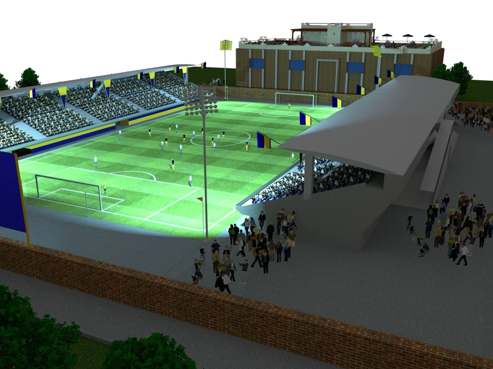 3d sports complex, stadiums , badminton and tennis courts using ...