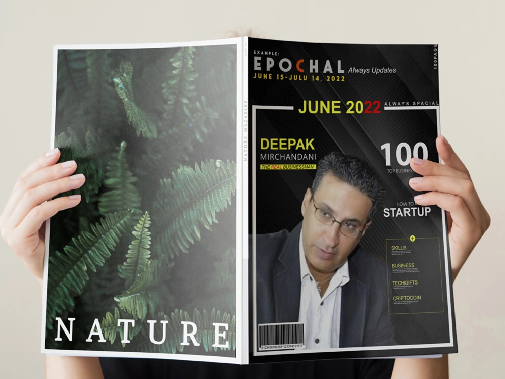 A fantastic editorial design for the magazine cover | Upwork