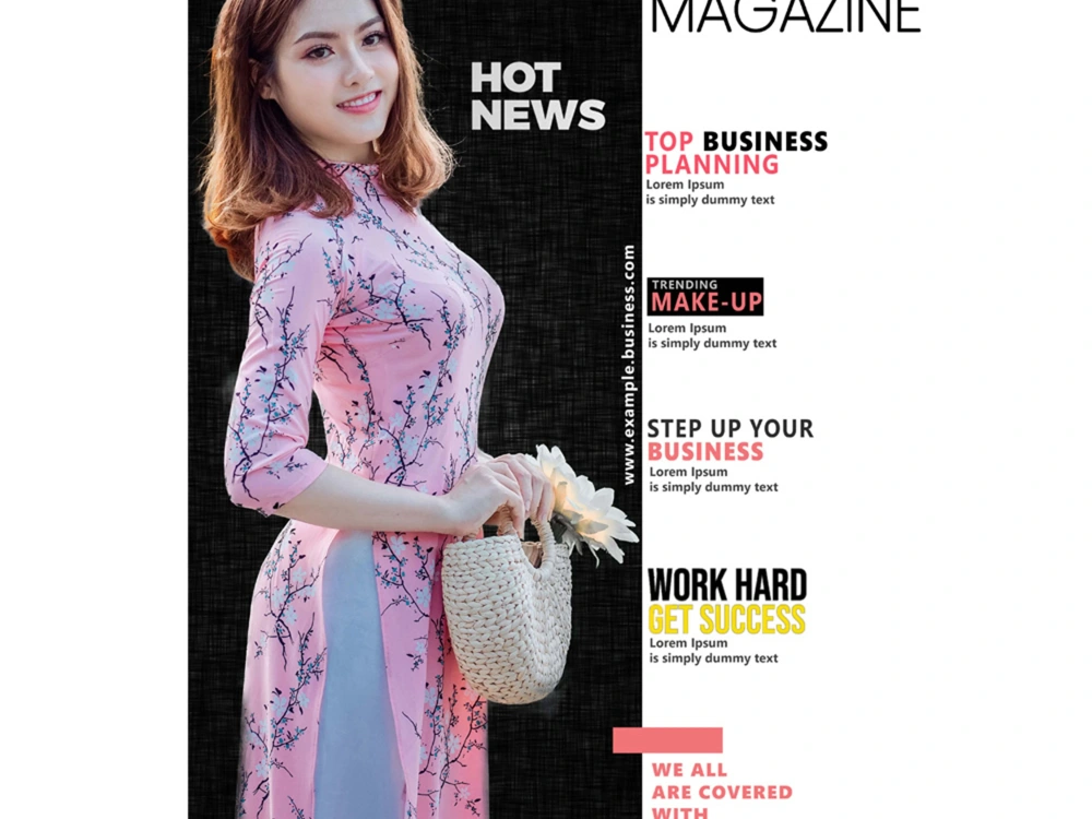 A fantastic editorial design for the magazine cover | Upwork