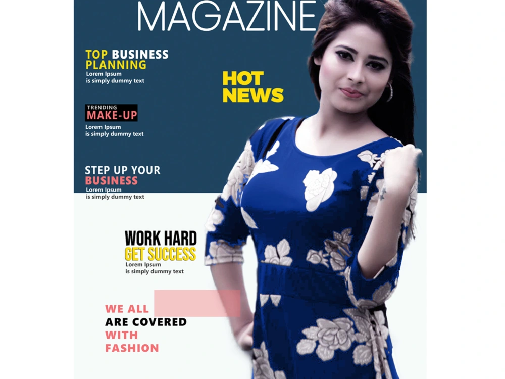 A fantastic editorial design for the magazine cover | Upwork