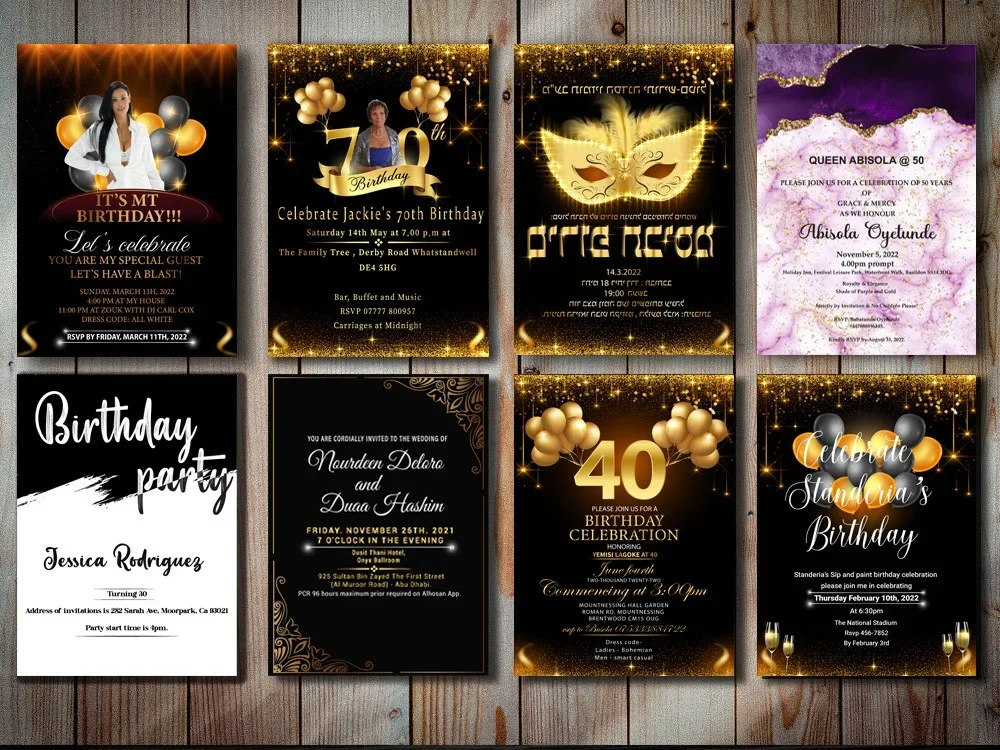 Amazing invitation card designs for any occasion | Upwork