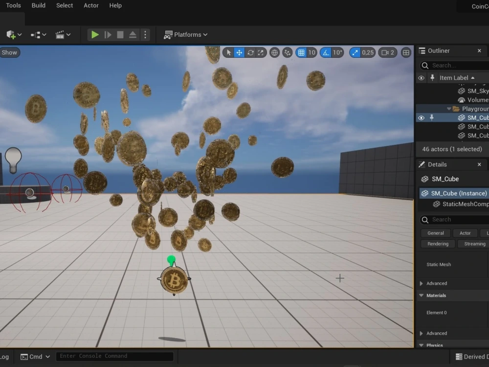Coin / Point Collector Niagara particle system Unreal Engine | Upwork